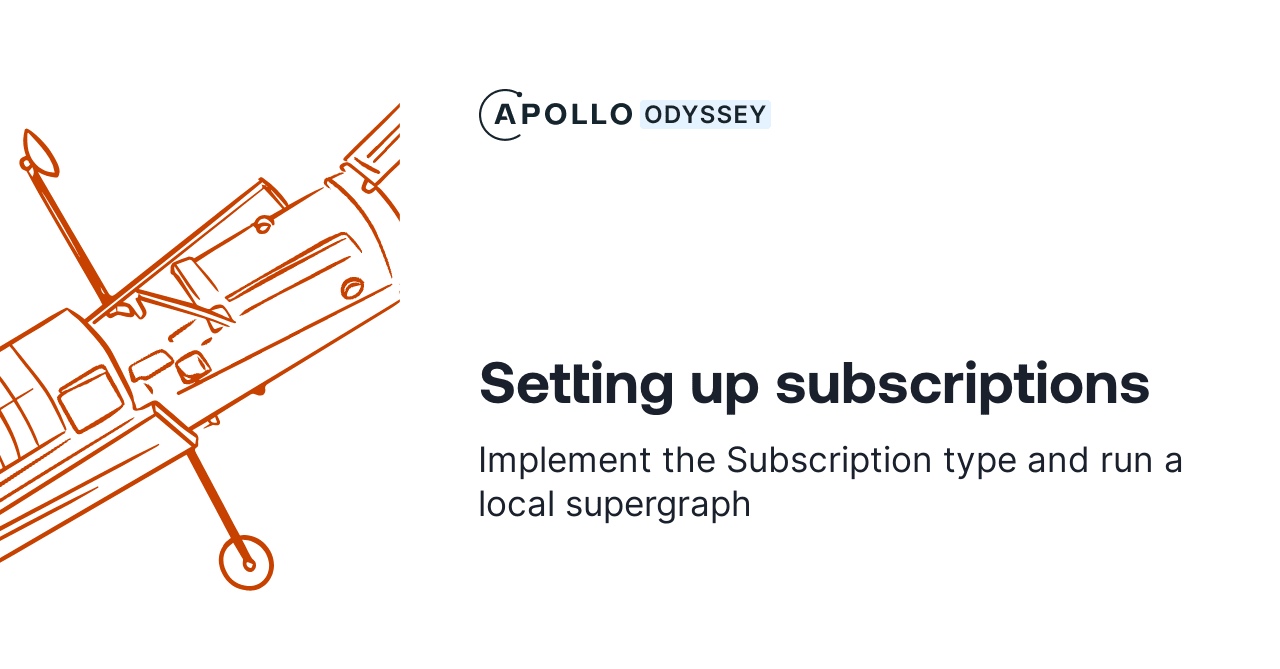 Setting up subscriptions - GraphQL Tutorials
